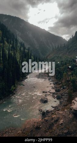 River Side Valley Kashmir Stock Photo - Alamy