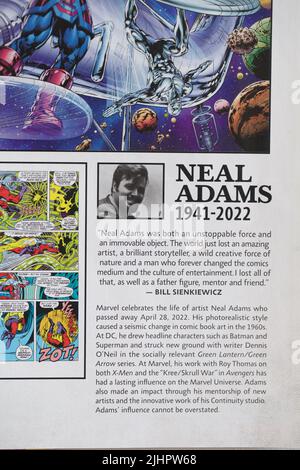 Neal Adams comic artist Stock Photo - Alamy