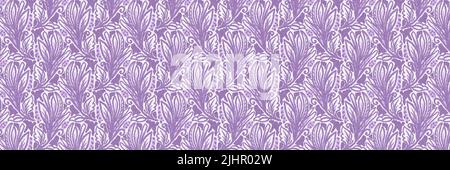 Gender neutral purple foliage leaf seamless raster border. Simple ...