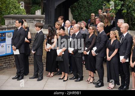 The family of Dame Deborah James, (left to right) husband Sebastien ...