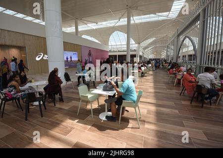 Food court of Lulu Mall in Lucknow, Uttar Pradesh, India Stock Photo ...