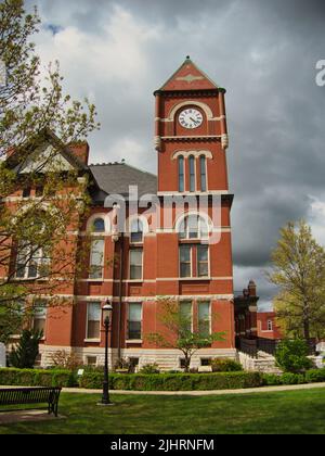 A vertical shot of Historic Miami County Kansas (KS) Courthouse in ...