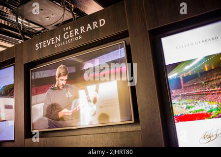 The Liverpool FC Stadium Tour, interactive museum. Anfield is a ...