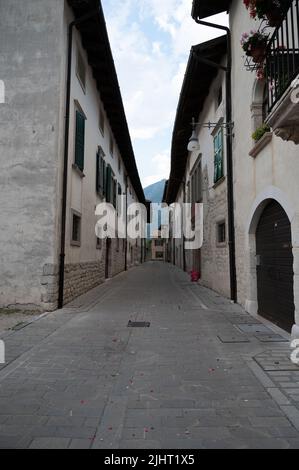 Italy July 2022: view of Venzone village in Fiuli Venezia Giulia Region ...