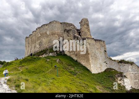 Ruins of the Chateau Gaillard - Saucy Castle Stock Photo - Alamy