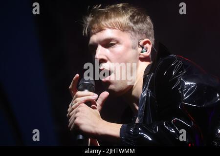 Belgian Singer Mustii (Thomas Mustin) performs on the first day of the ...