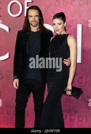 Magdalena Sverlander and Jason McNab attending the House of Gucci UK ...