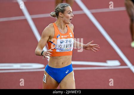 EUGENE - Lieke Klaver during the 400m qualifying session on the third ...