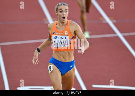 EUGENE - Lieke Klaver during the 400m qualifying session on the third ...