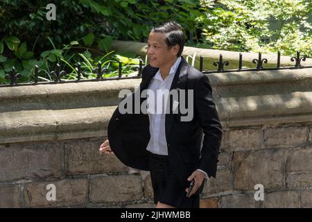 Harrison, USA. 20th July, 2022. Matthew Calamari attends funeral of ...