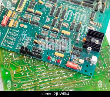 Old computer chips that are out of order. Not working microshops Stock ...