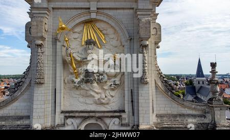 Mechelen, Malines, Antwerp, Belgium, 13th of June, 2022, Details of St ...