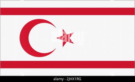 Cyprus embroidery flag. Emblem stitched fabric. Embroidered coat of ...