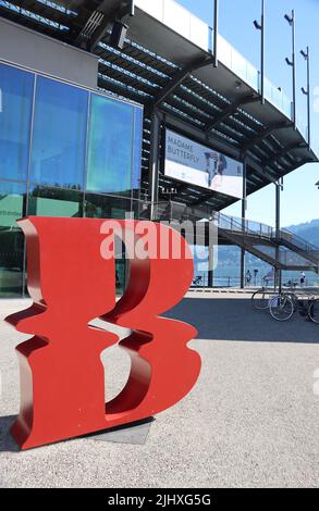 Austria,Bregenz. The largest sea stage theater in the world. Opera ...