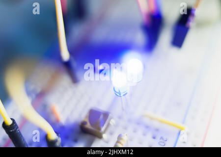 details of breadboard for modern robotics Stock Photo - Alamy
