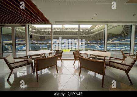VIP lounge at Al Janoub Stadium in Wakrah, Qatar, one of the 8 venues ...