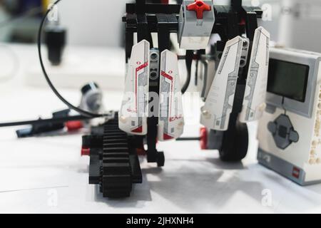 Lego Eve robotics microcontroller concept Stock Photo - Alamy