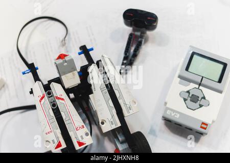 Lego Eve robotics mechatronics assembly concept Stock Photo - Alamy