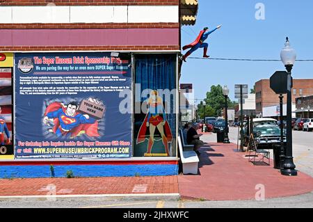 Superman Museum in the historic district of Metropolis, Illinois ...