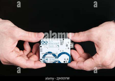 Arduino UNO board back side Stock Photo - Alamy