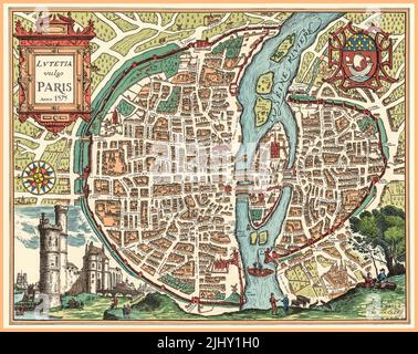 Map of France (1600 Stock Photo - Alamy