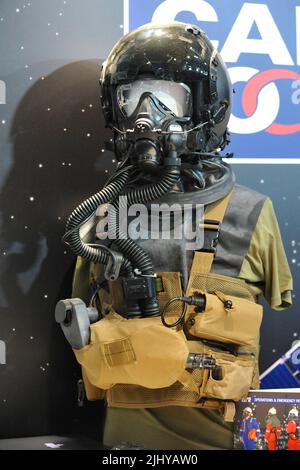 A JSAM-TA CBRN aircrew respirator on display in the trade pavilions on ...
