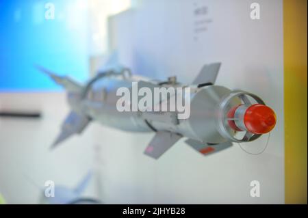 A MPR 500, 500lb Multi-Purpose Rigid Warhead on display in the trade ...