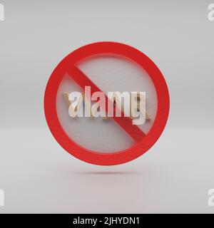 War text sign red neon lighting in dark 3d render, lettering banner ...