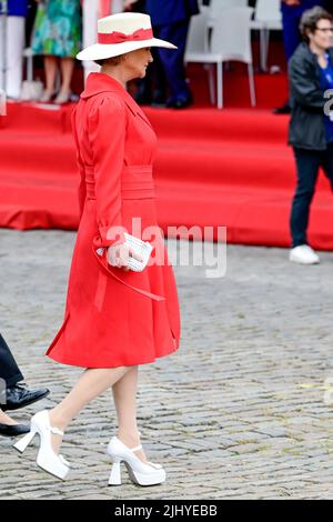 Princess Delphine of Belgium attending National Day 2022 celebrations ...