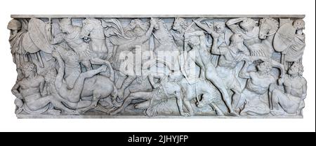 Rome, Italy. The Capitoline Museum. Battle between Horatii and Curiatii ...