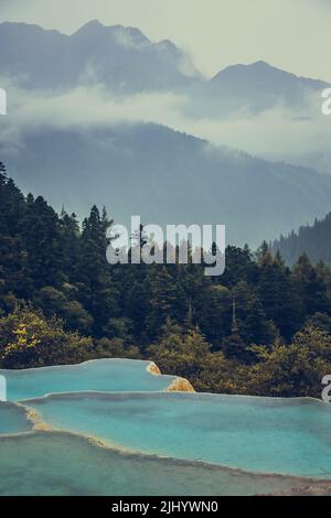 A view to scenic Aba Mountain, Sichuan Stock Photo - Alamy