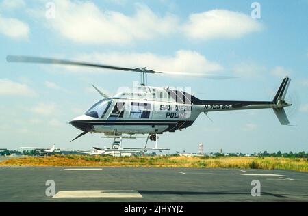 SDPD ABLE helicopter in a hover Stock Photo - Alamy