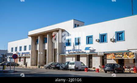The front entrance to Sousse railway station in Sousse, Tunisia Stock ...