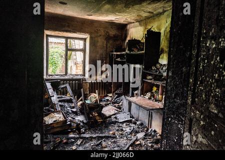 July 21, 2022, Dnipropetrovs'k Oblast, Ukraine: Olga in the bunker of ...