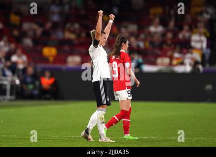 Germany's Alexandra Popp celebrates after the UEFA Women's Euro 2022 ...