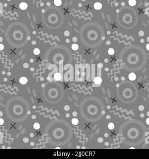 Abstract circle seamless cartoon objects pattern for clothes print and ...