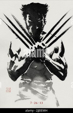 HUGH JACKMAN POSTER, THE WOLVERINE, 2013 Stock Photo - Alamy