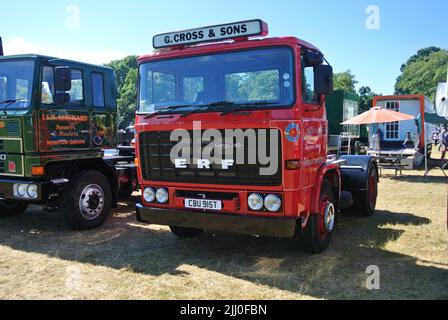 A 1979 ERF B Series lorry parked on display at the 47th Historic ...