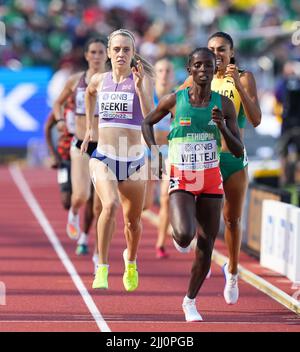 Great Britain's Jemma Reekie during the Women’s 800m Heats on day seven ...
