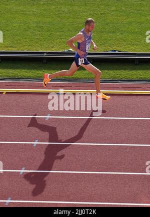 Great Britain's Sam Atkin during the Men's 5000m heats at the Stade de ...