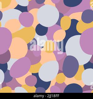 Abstract seamless background of colorful spots like paving stones or ...