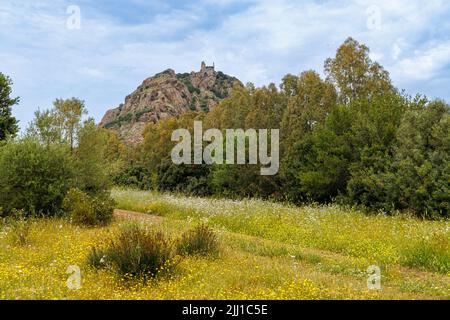 Siliqua, Sardinia, Italy. Acquafredda Castle Stock Photo - Alamy