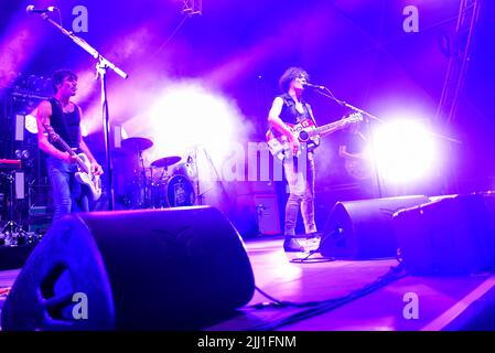 Andrea Appino e Massimiliano Ufo Schiavelli during the Music Concert ...