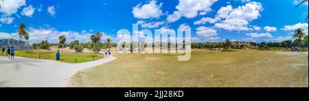 Tulum Mexico 11. April 2022 Ancient Tulum ruins Mayan site with temple ...