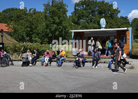 Daily life and tourism on Djurgården in the city of Stockholm, Sweden ...