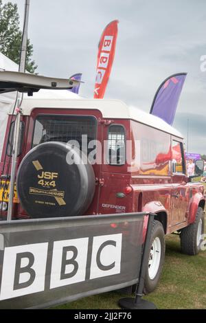 A BBC local news outside broadcast van in the U.K Stock Photo - Alamy