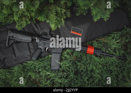 Modern carabiner and case for transportation and storage. Weapons for ...