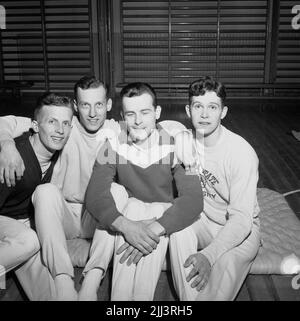 Olympic selection in gymnastics. March 1956 Stock Photo - Alamy