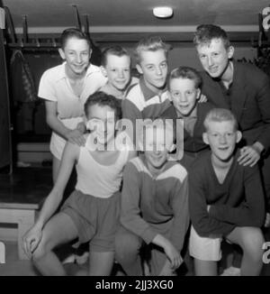 Various pictures, 1958. Children on excursion Stock Photo - Alamy