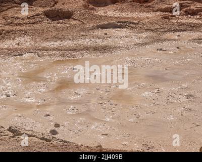 Sunny view of the landscape of Red Spouter of Fountain Paint Pots at ...
